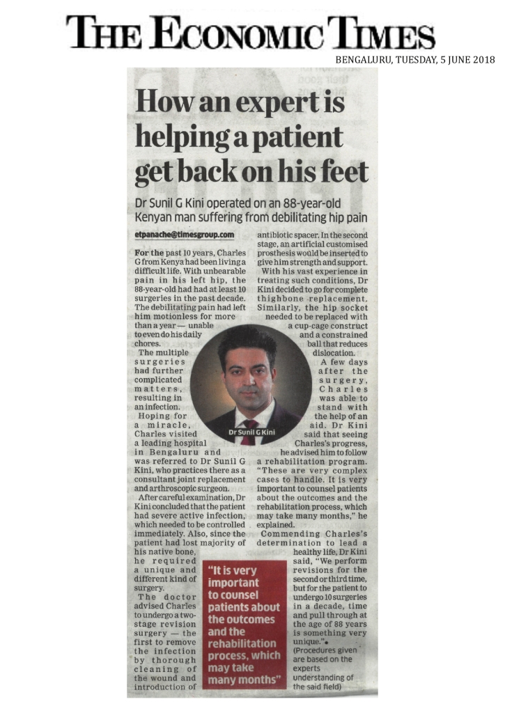Dr Sunil Kini - Specialist Hip and Knee Surgeon